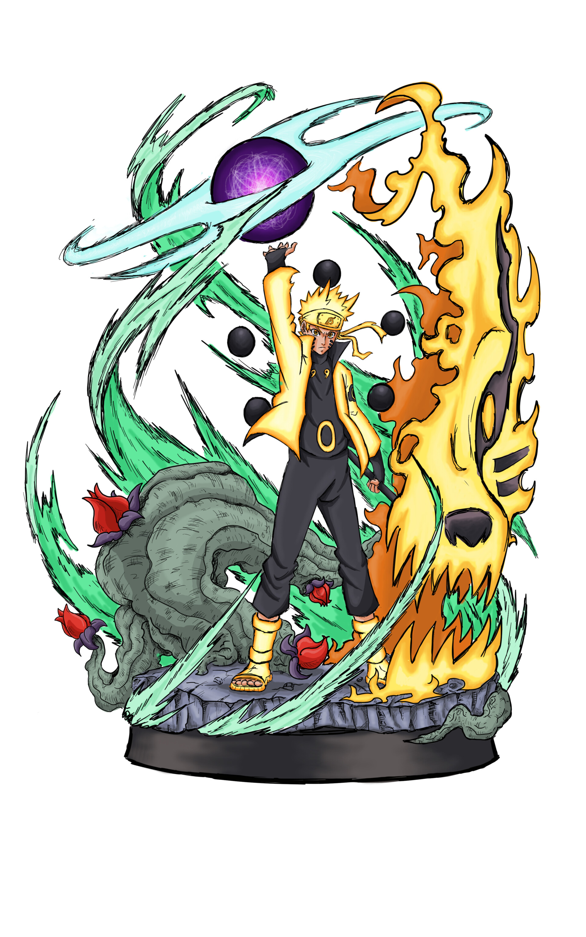 ArtStation - Naruto Uzumaki - Rikudou mode