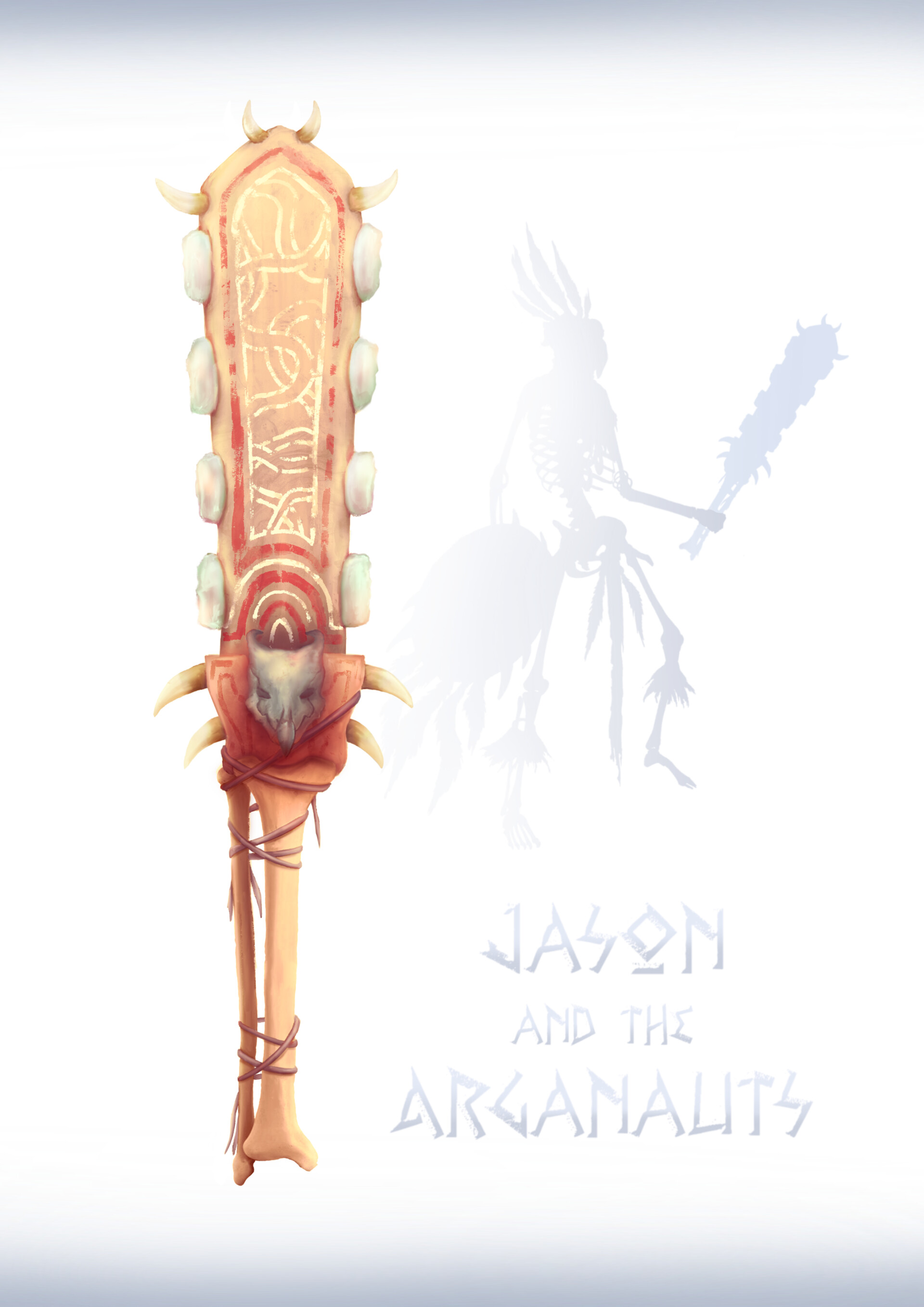 ArtStation - Children of the Hydra's teeth, Aztec Weapon concept art