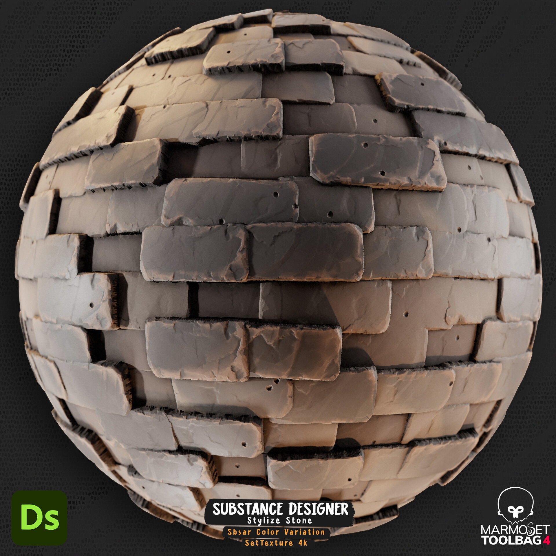 ArtStation - Stylize Material Stone - Substance Designer