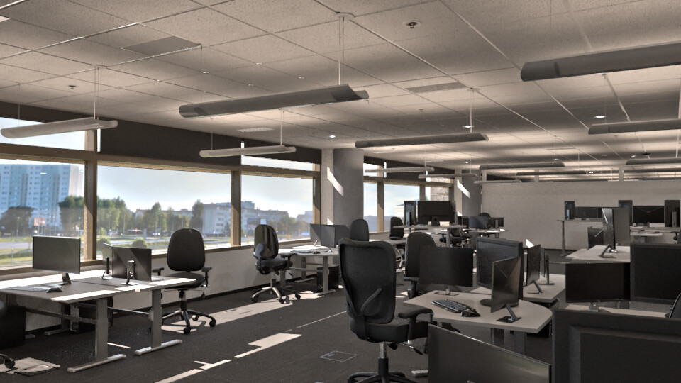 ArtStation - Microsoft / Interior Office Environments Project