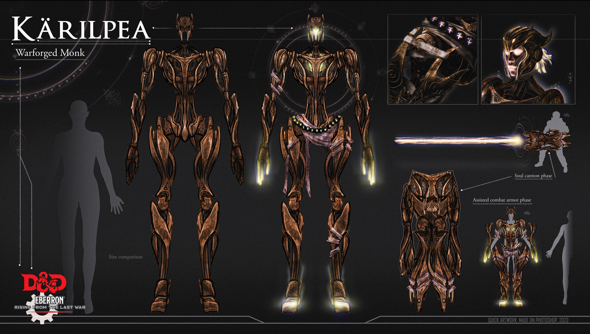 GHONZ - Kärilpea, Warforged Monk