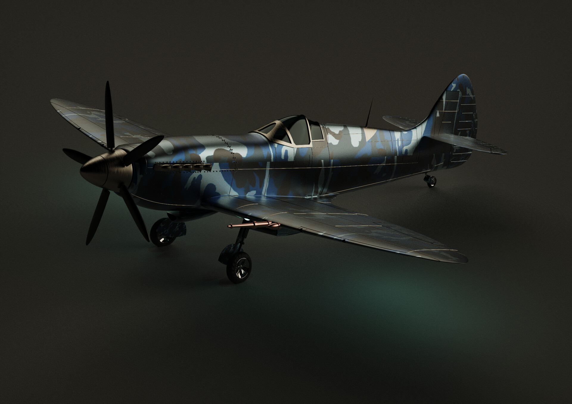 ArtStation - Spit fire 3D model-Angie Uesseler C.