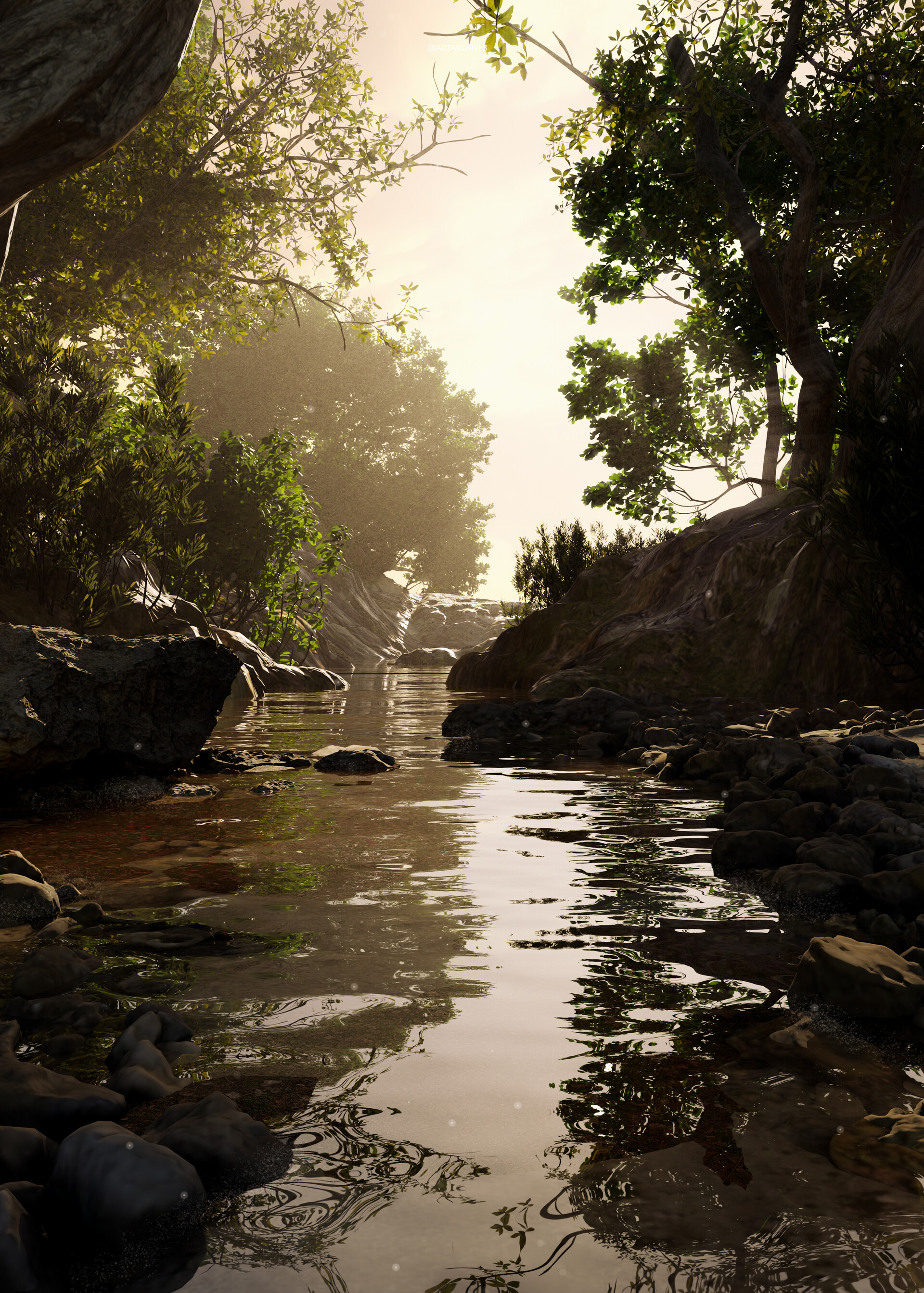 ArtStation - Sunny River