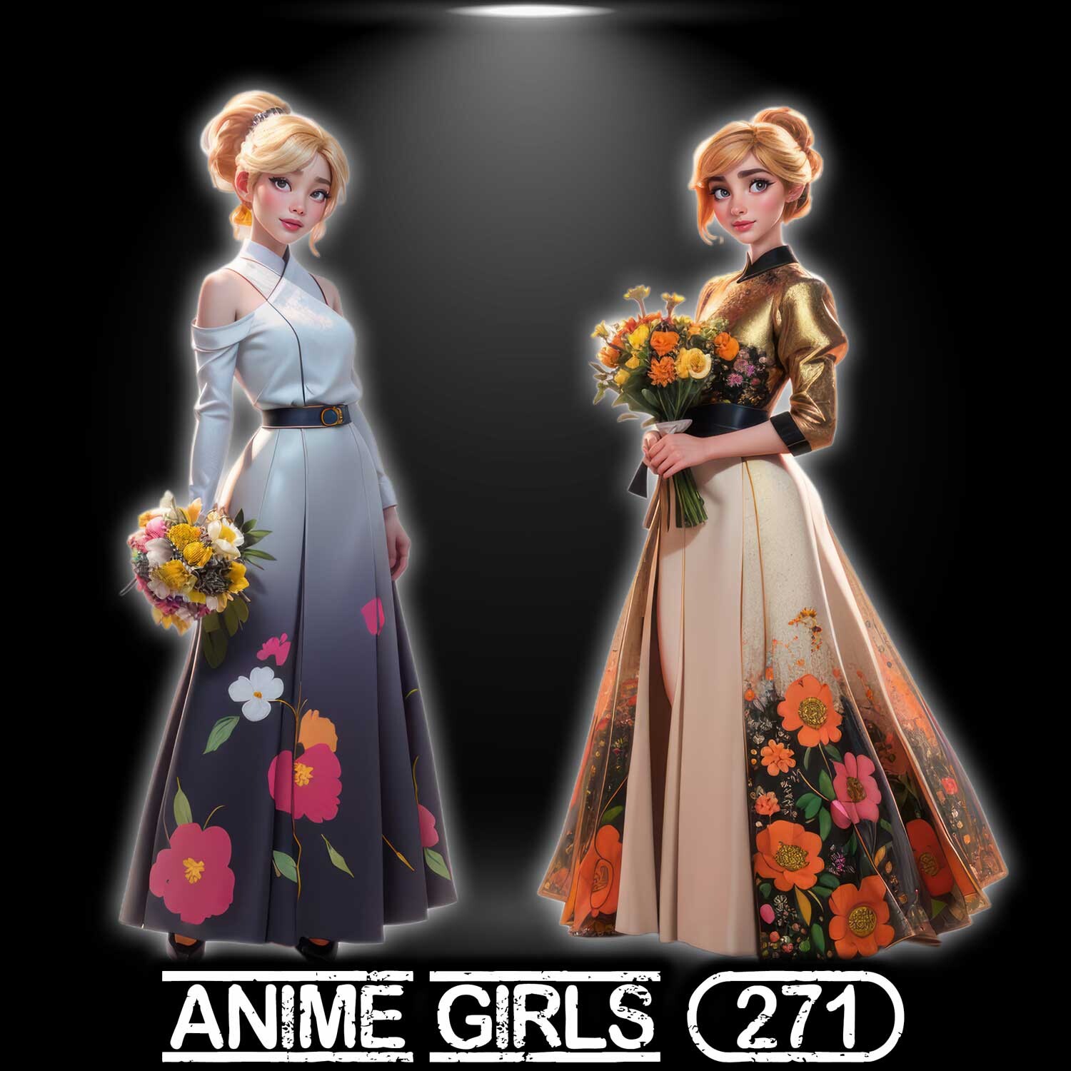 ArtStation - 400+ Anime Girls (Flower Style) Images Reference Pack - 4K ...