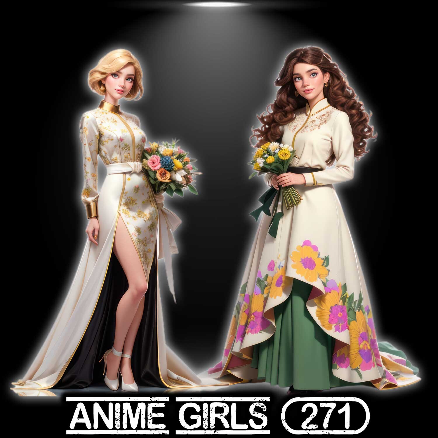 ArtStation - 400+ Anime Girls (Flower Style) Images Reference Pack - 4K ...