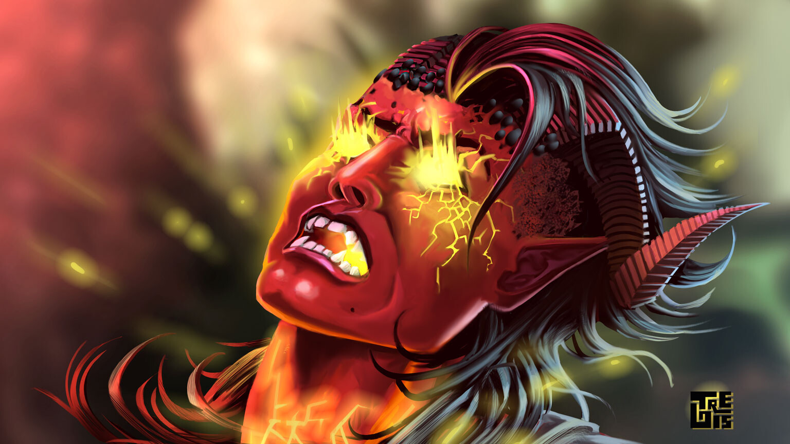 ArtStation - Raging Karlach from BG3