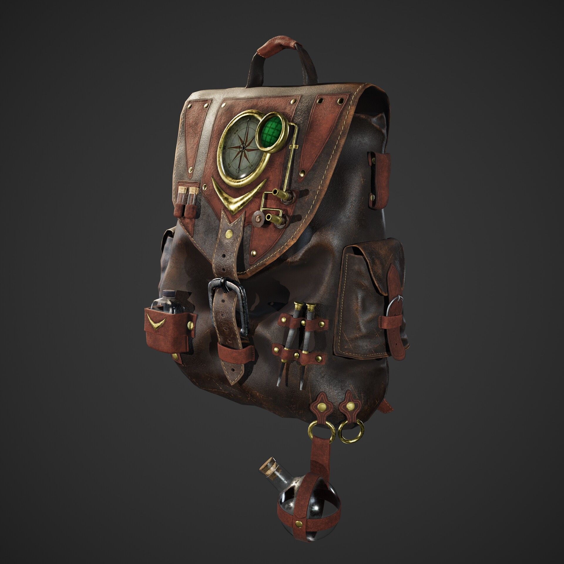 ArtStation - Steampunk Bagpack