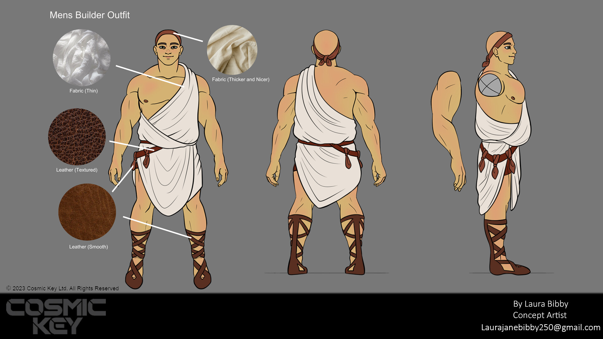 Laura Bibby - COSMIC KEY - Character Outfits Concept Arts - Male