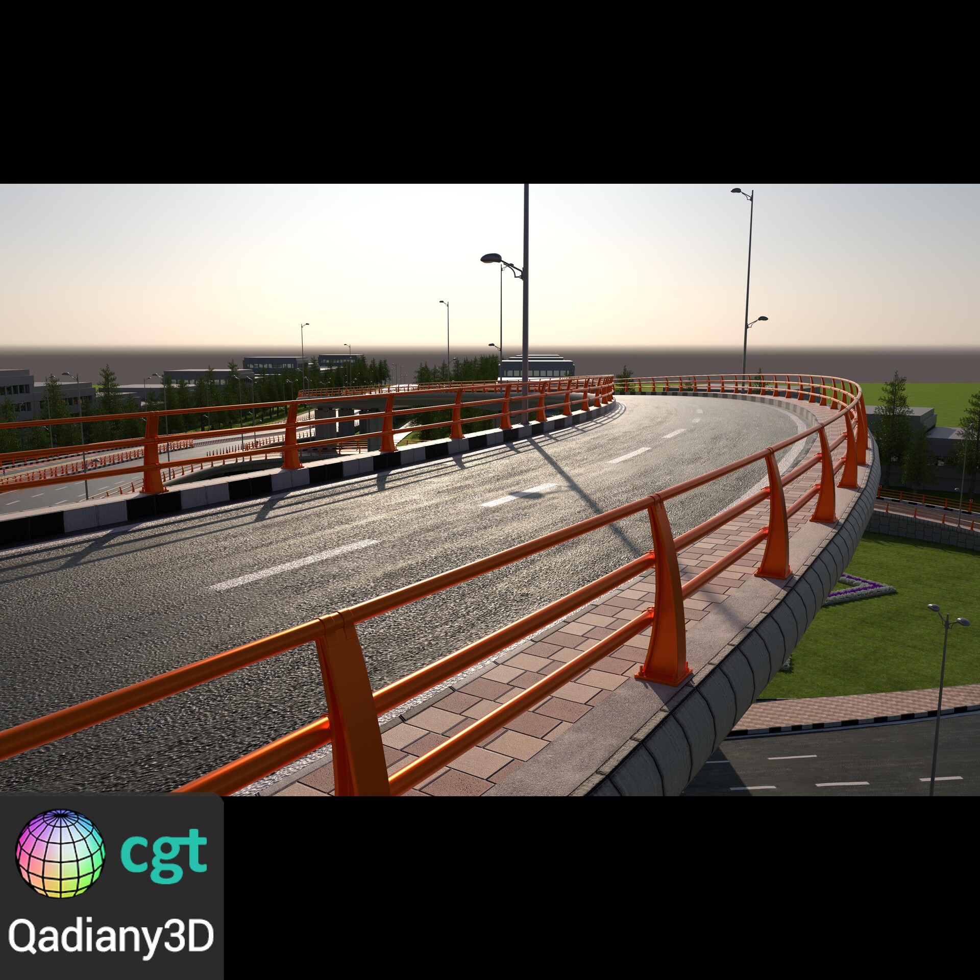 ArtStation - Flyover Bridge 3D Model