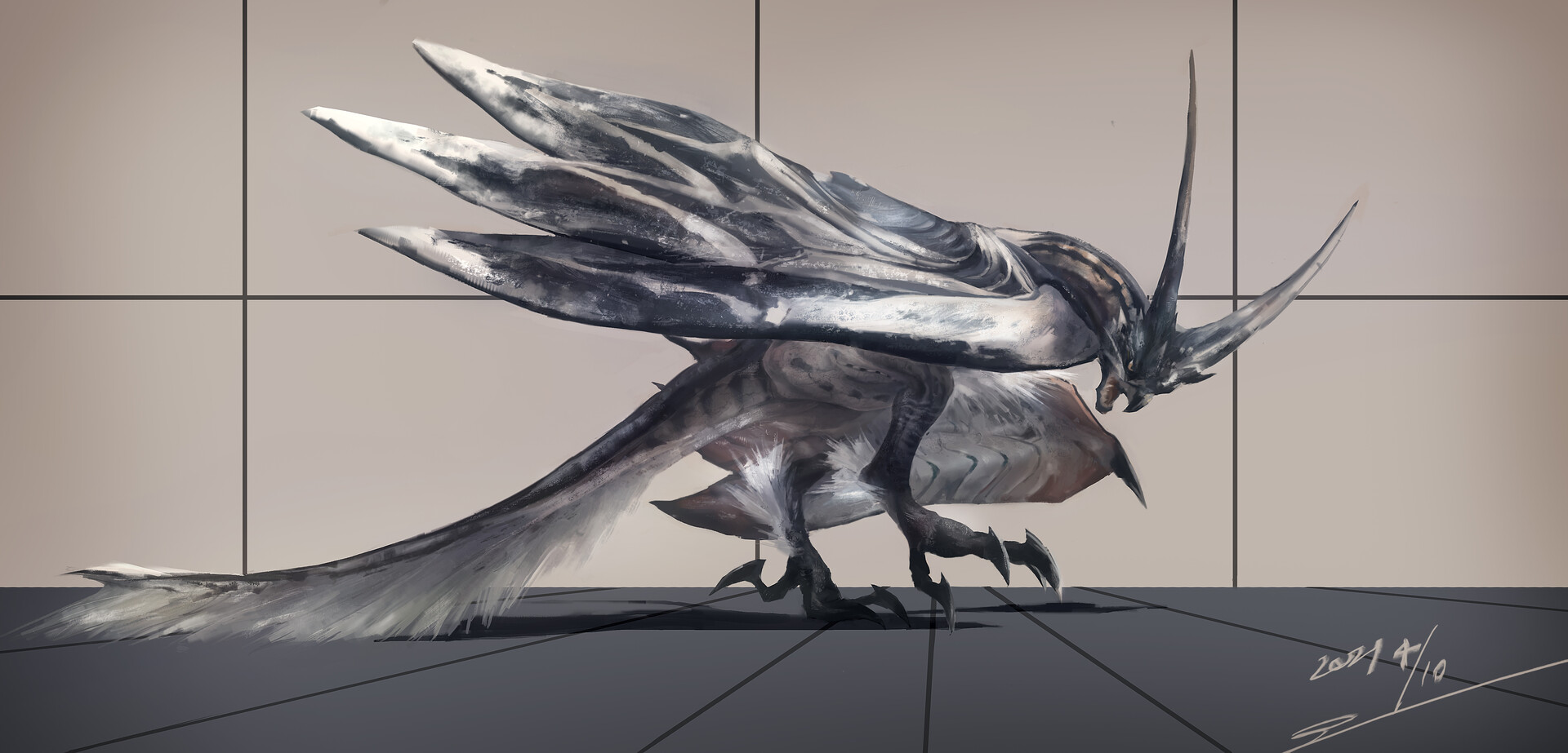 ArtStation - Windy dragon