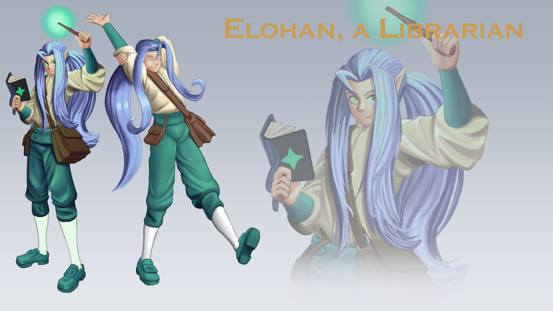 ArtStation - Elohan A Librarian Character Design