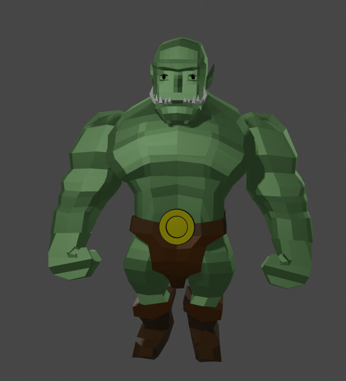 ArtStation - First Low Poly Model