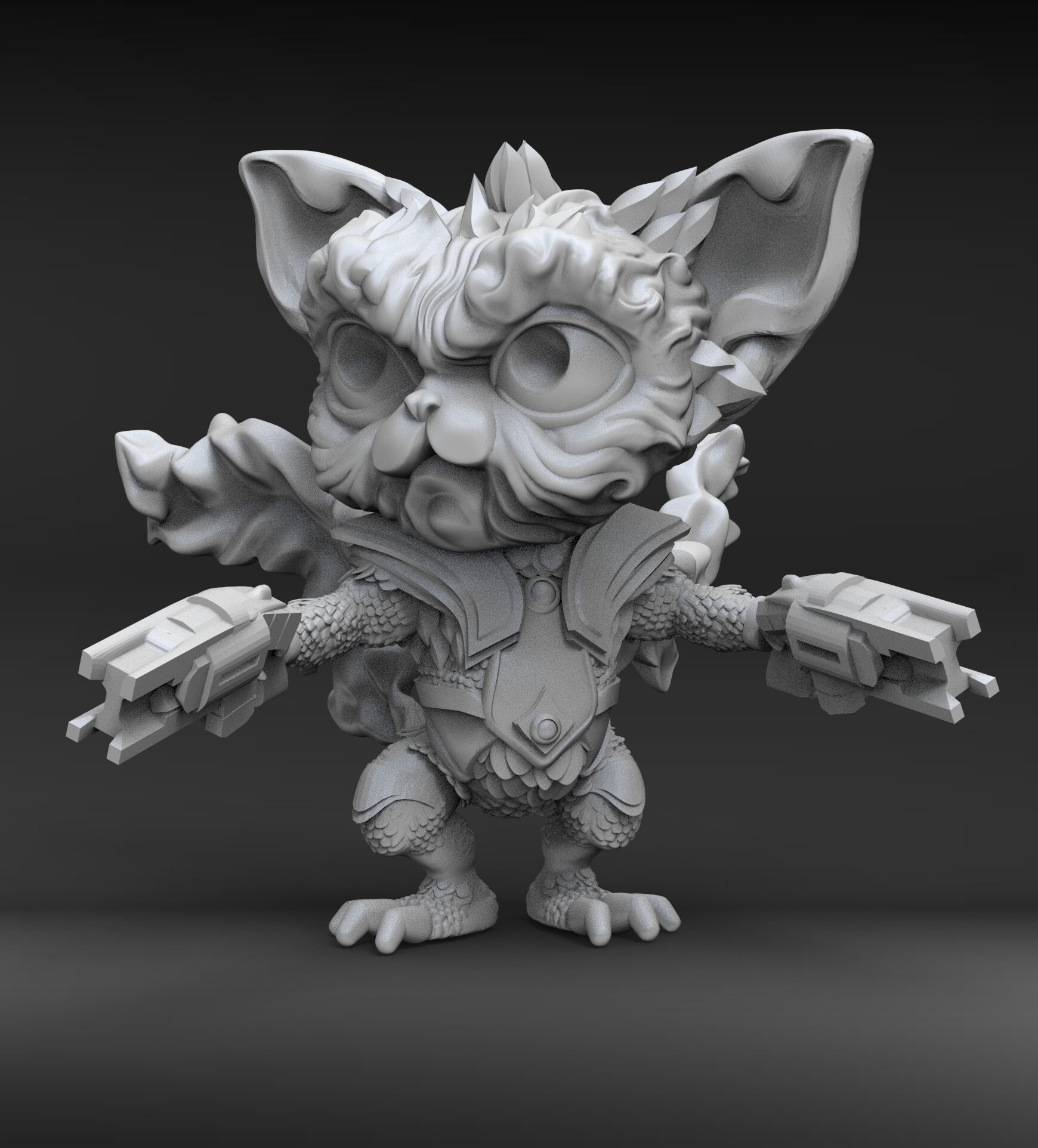 ArtStation - Scifi cat creature