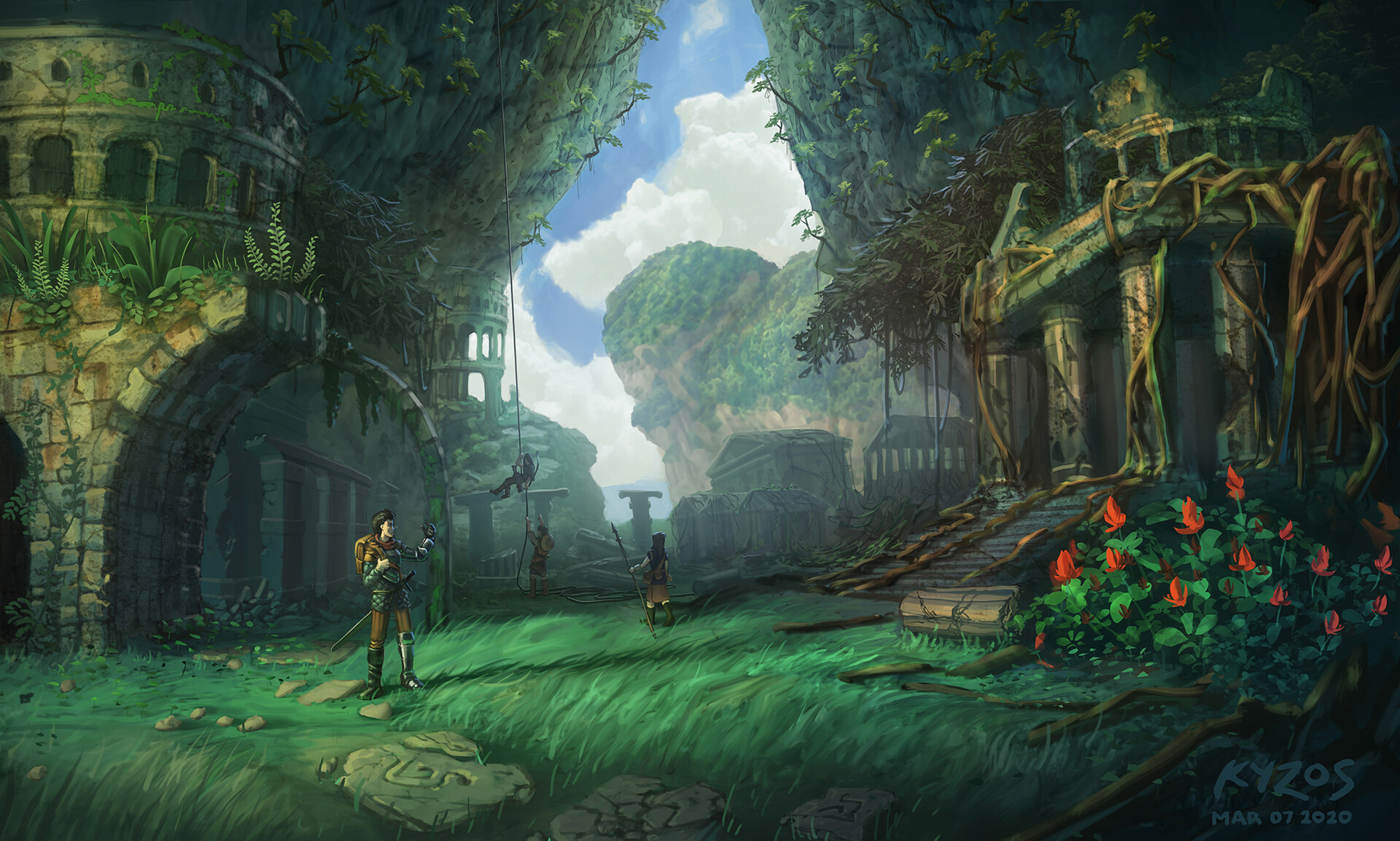 ArtStation - Runic - Overgrown Ruins