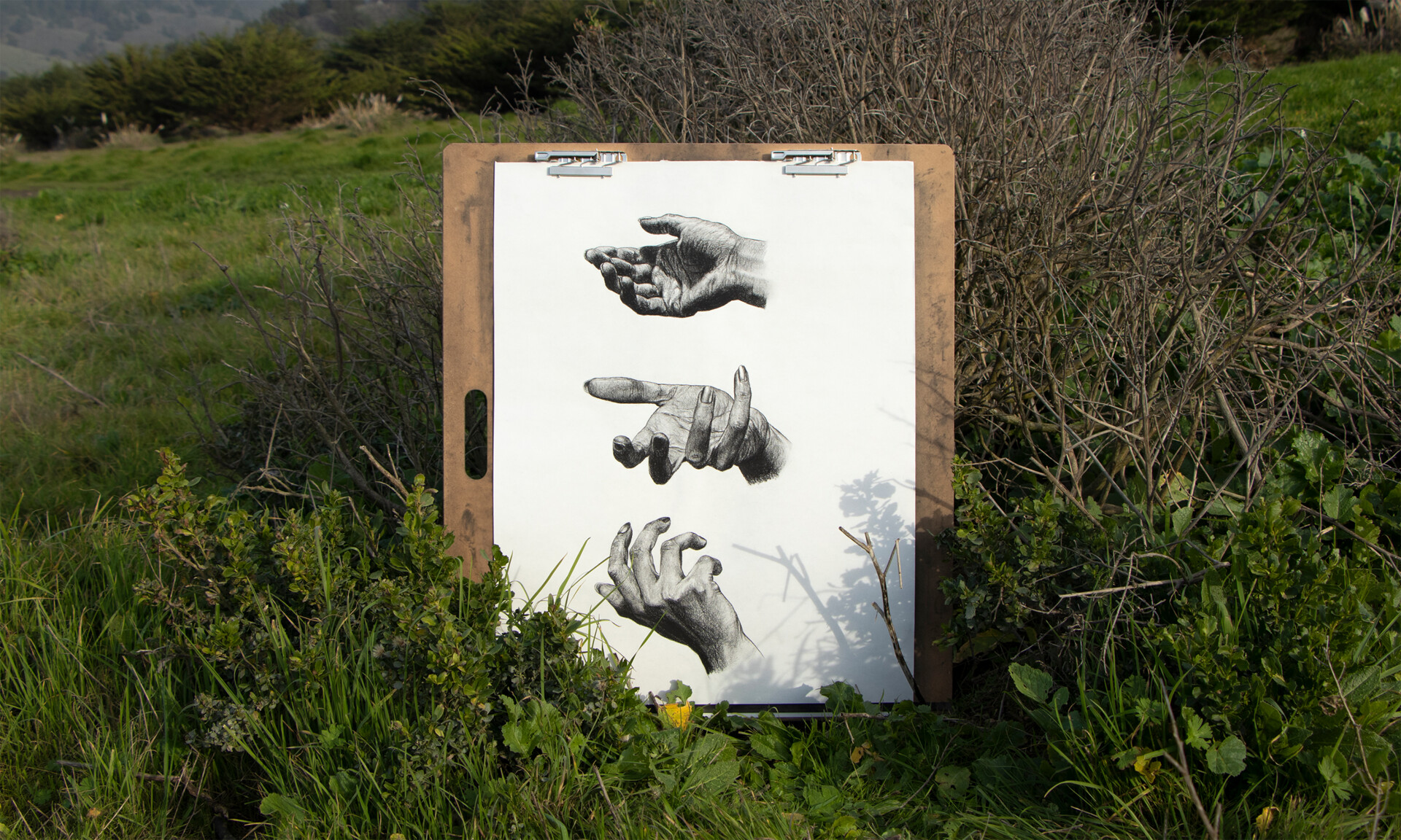 ArtStation - Hand Charcoal Drawings1