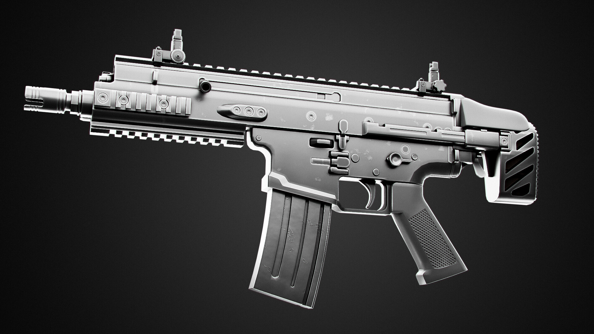 ArtStation - FN SCAR-SC 5 Weapon Model