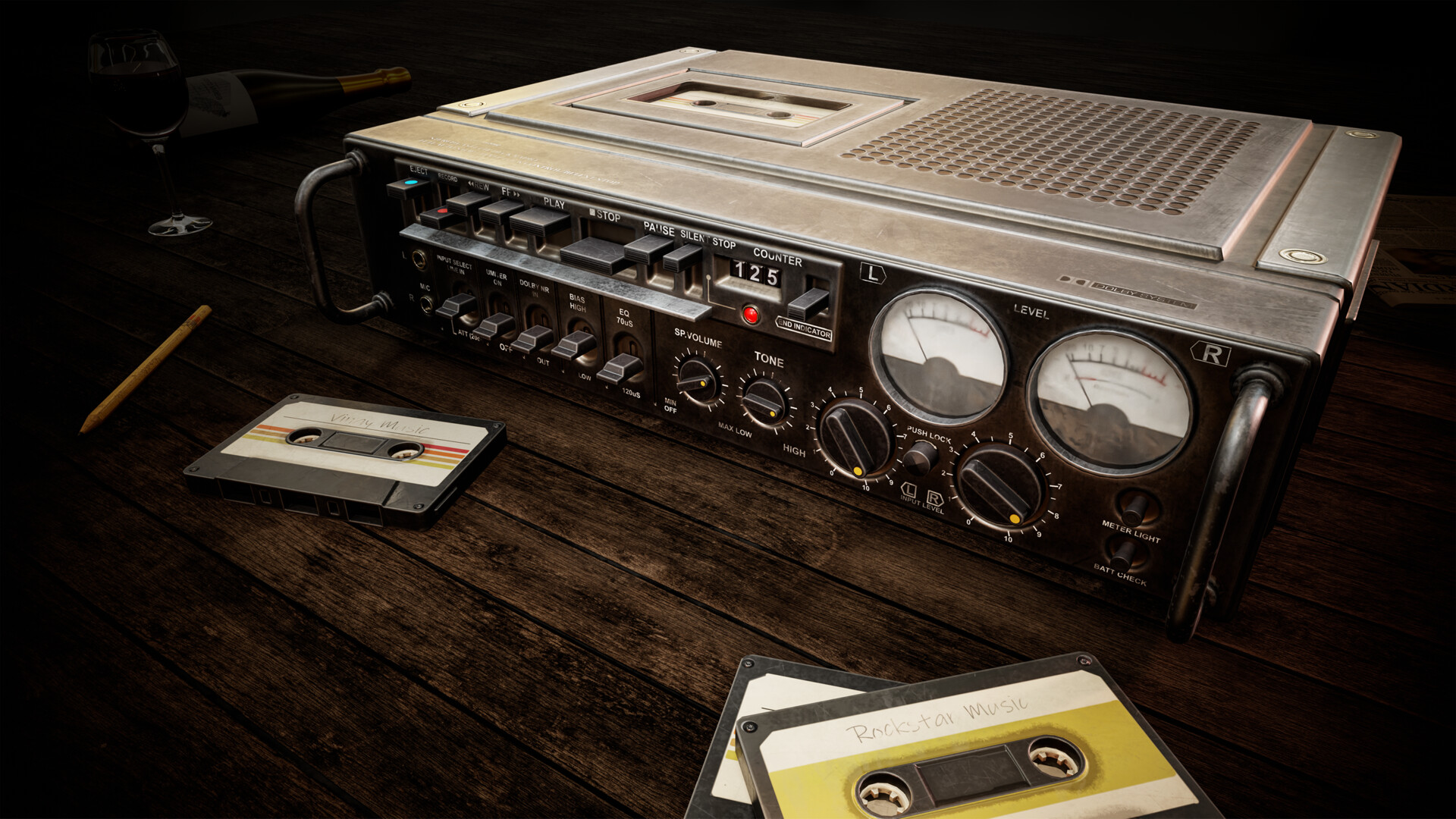 ArtStation - Technics Stereo Cassette Deck