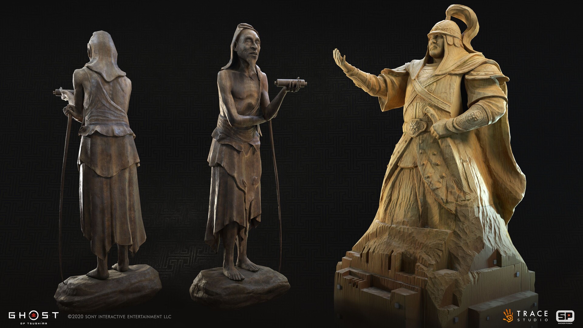 TRACE studio - Ghost of Tsushima: Environment Statues