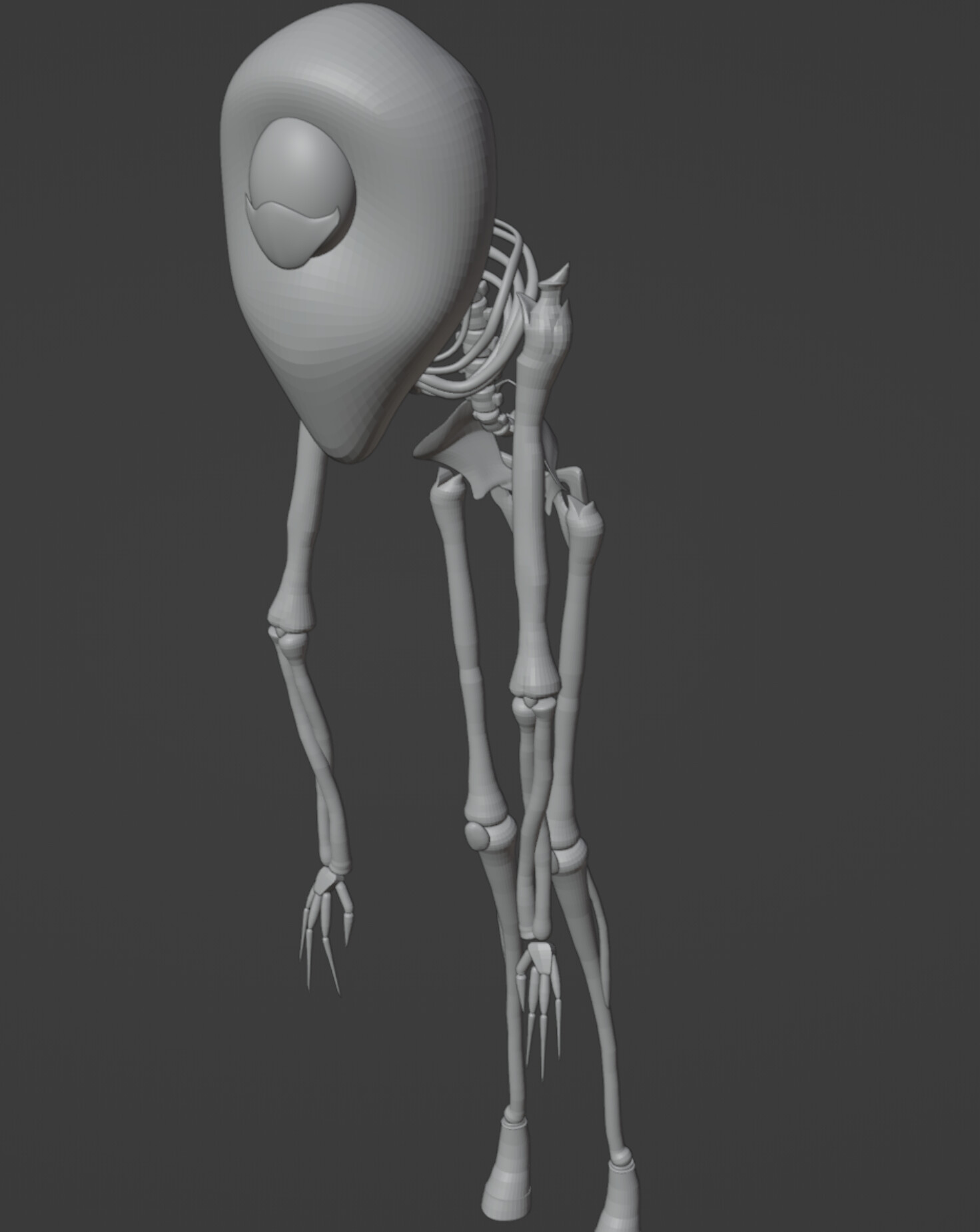 ArtStation - Untextured Horror Game Creature Concept