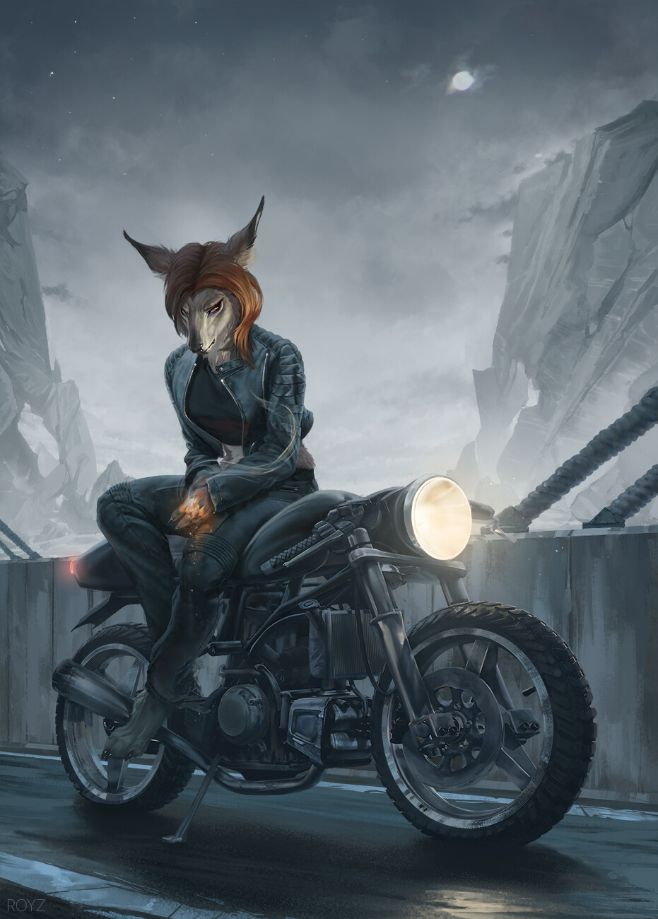 ArtStation - Night road