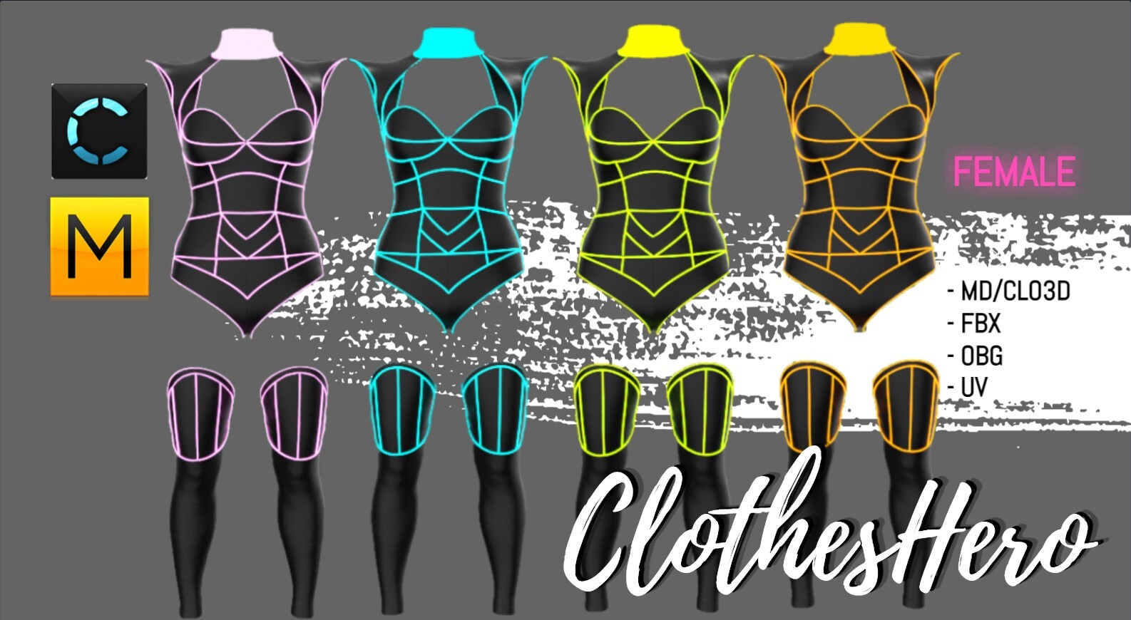 ArtStation - Neon costumes.