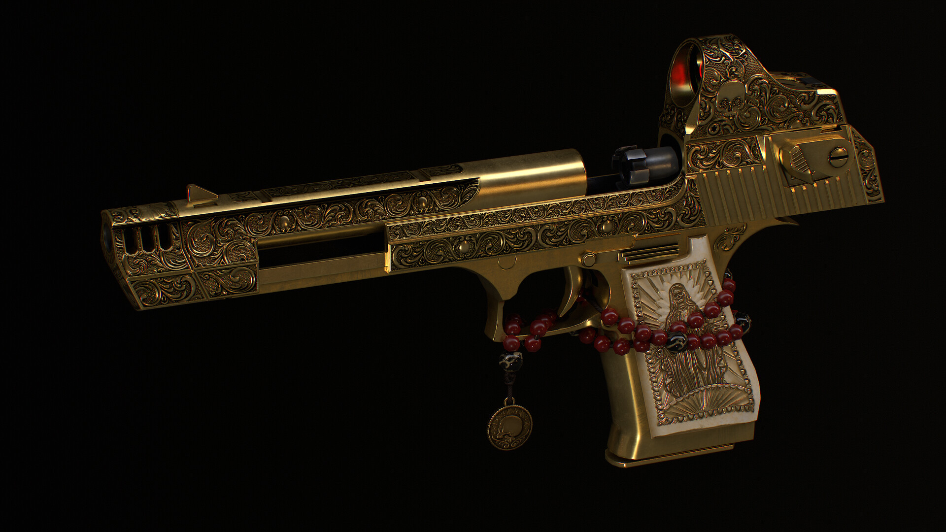 Desert Eagle Wallpaper Gold