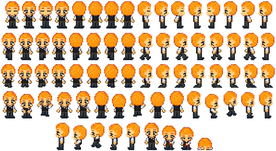 ArtStation - Sprite Sheets Characters in Pixel Art
