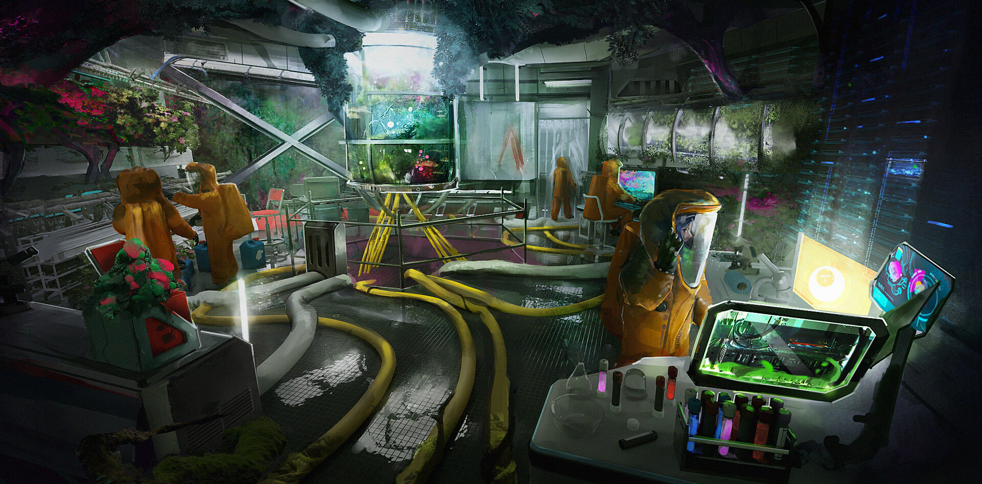 ArtStation - Personal Project - Discover The Virus - Laboratories