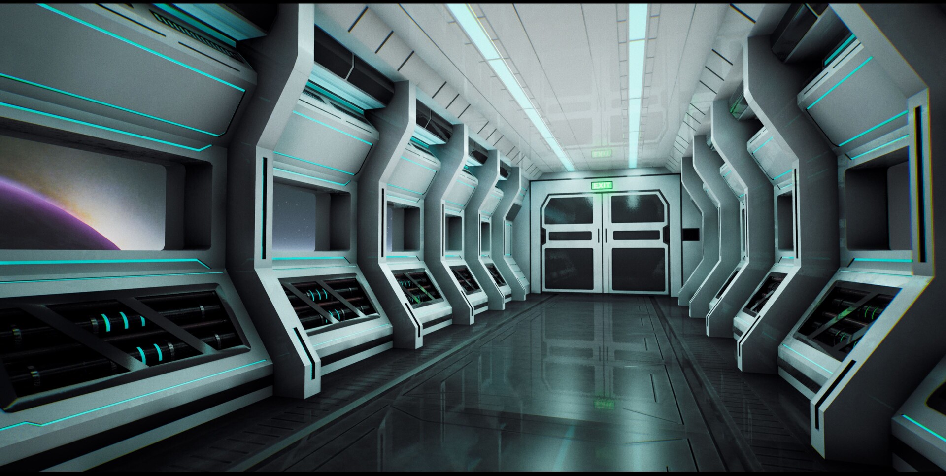 ArtStation - Sci-Fi Hallway