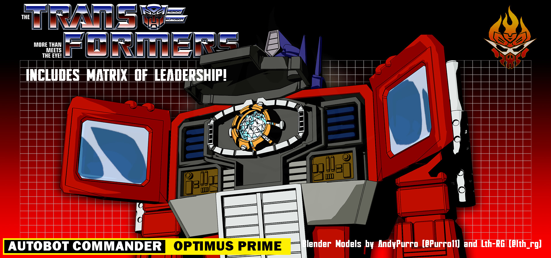 Andrew Au - Transformers G1 - Optimus Prime [Blender Model]