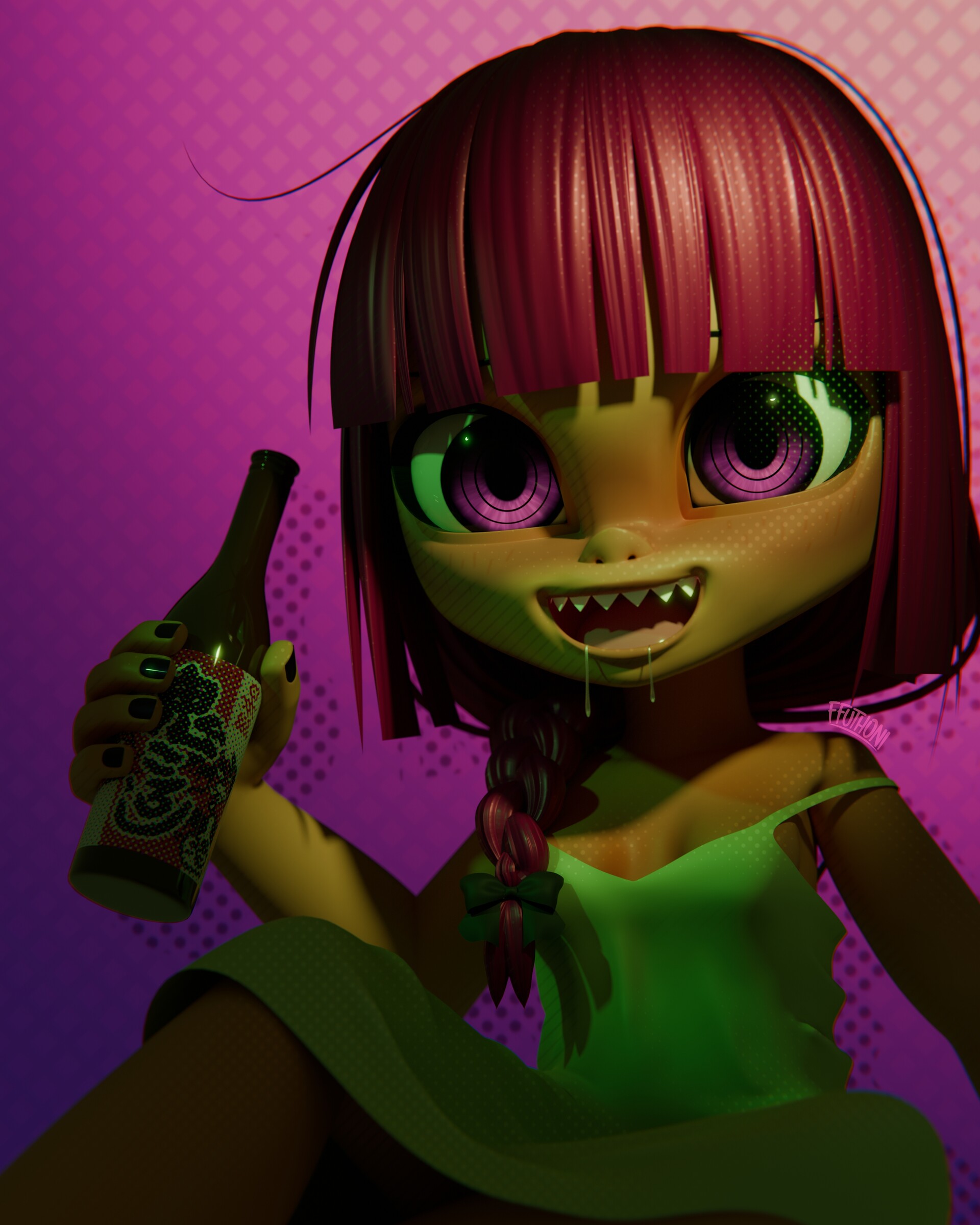ArtStation - Hiroi Kikuri - drink responsibly 🍶