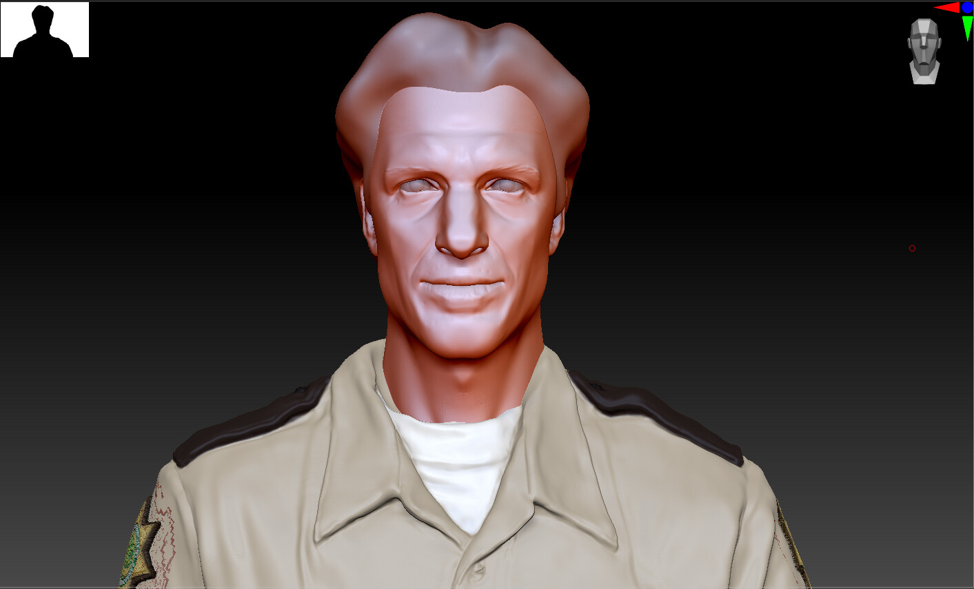 ArtStation - WIP: Gus from Pet Sematary. Clancy Brown, Starship Troopers