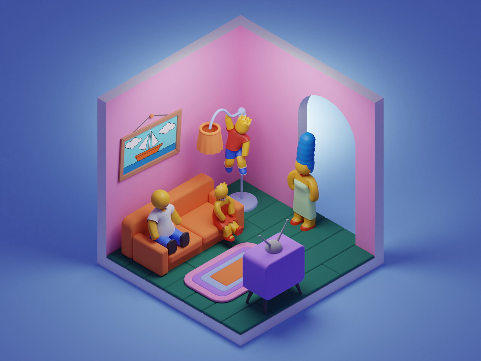 ArtStation - The Simpsons