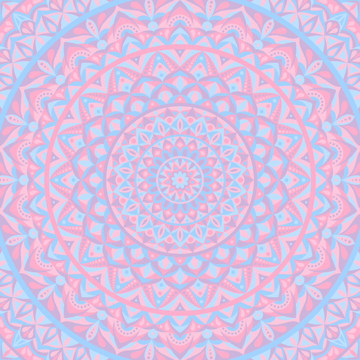 ArtStation - Pastel Paradise Mandala
