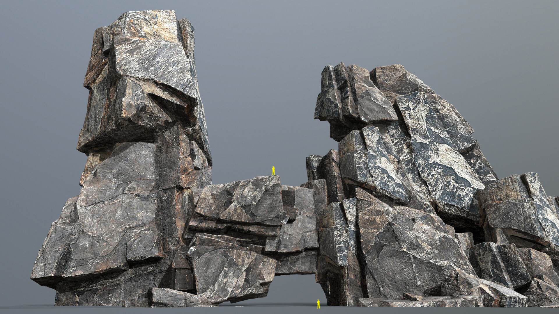 ArtStation - cliff rocks