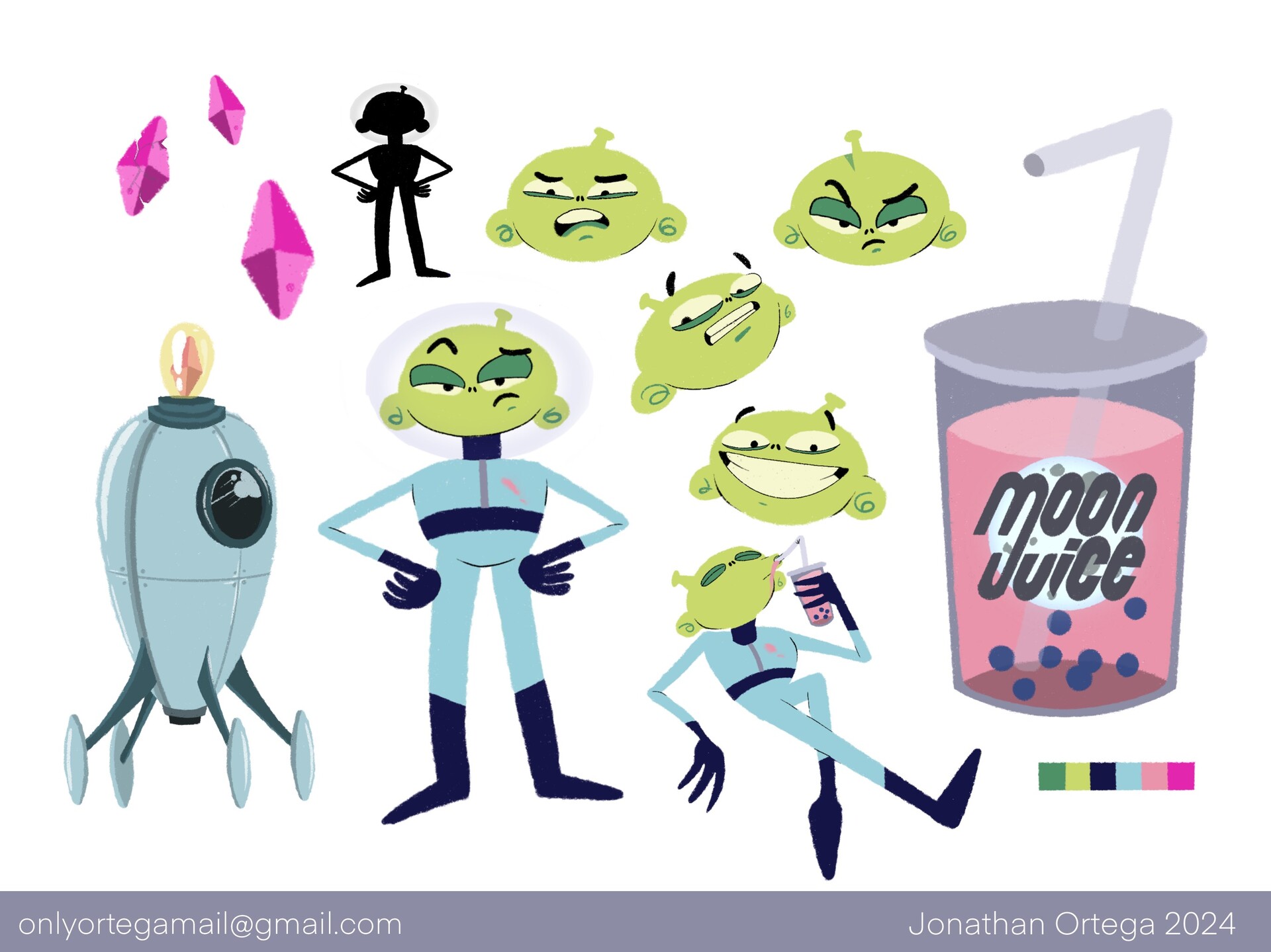 ArtStation - Blip Character Sheet