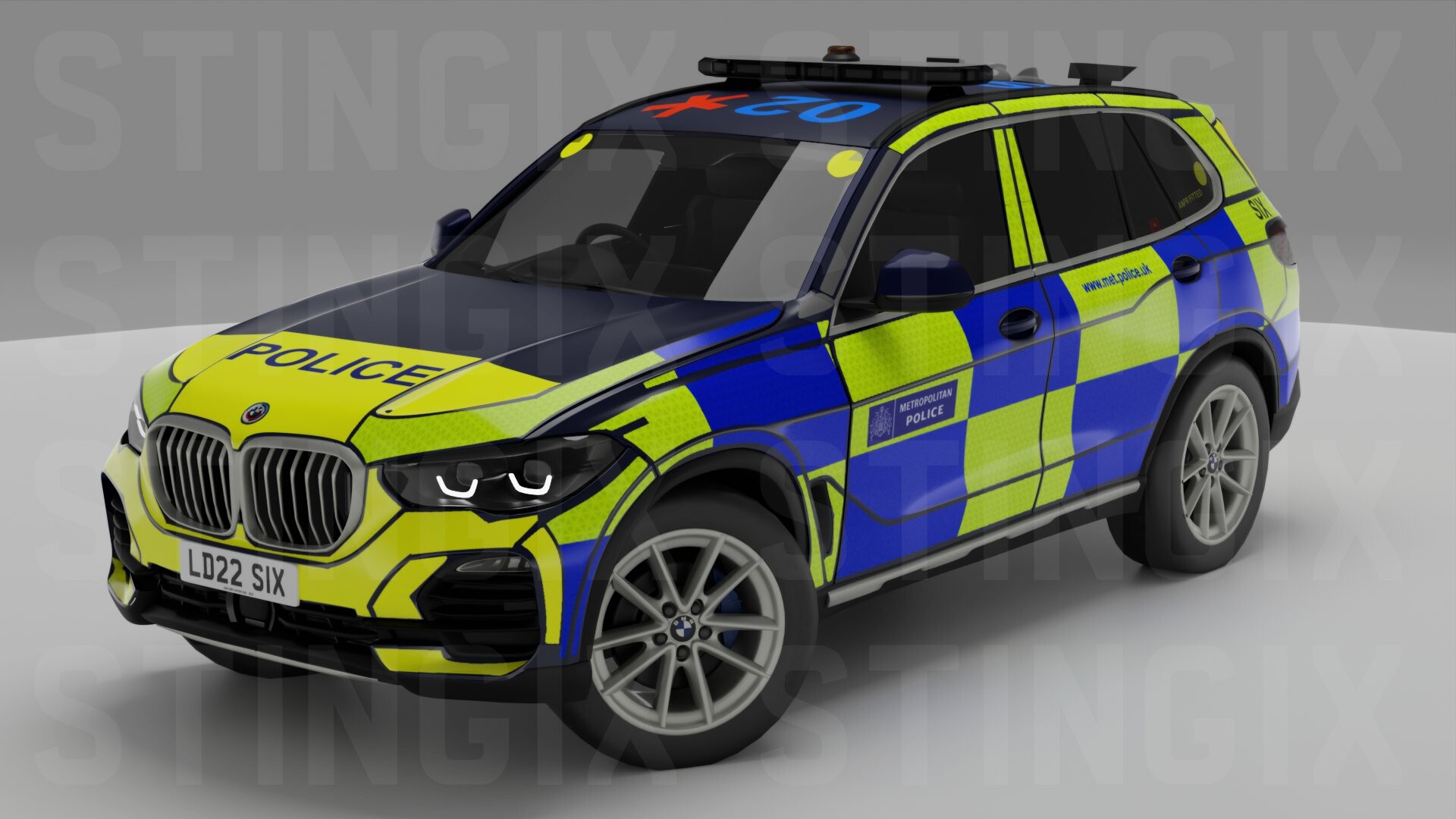 ArtStation - BMW X5 Armed Response Vehicle - Metropolitan Police 3D Model