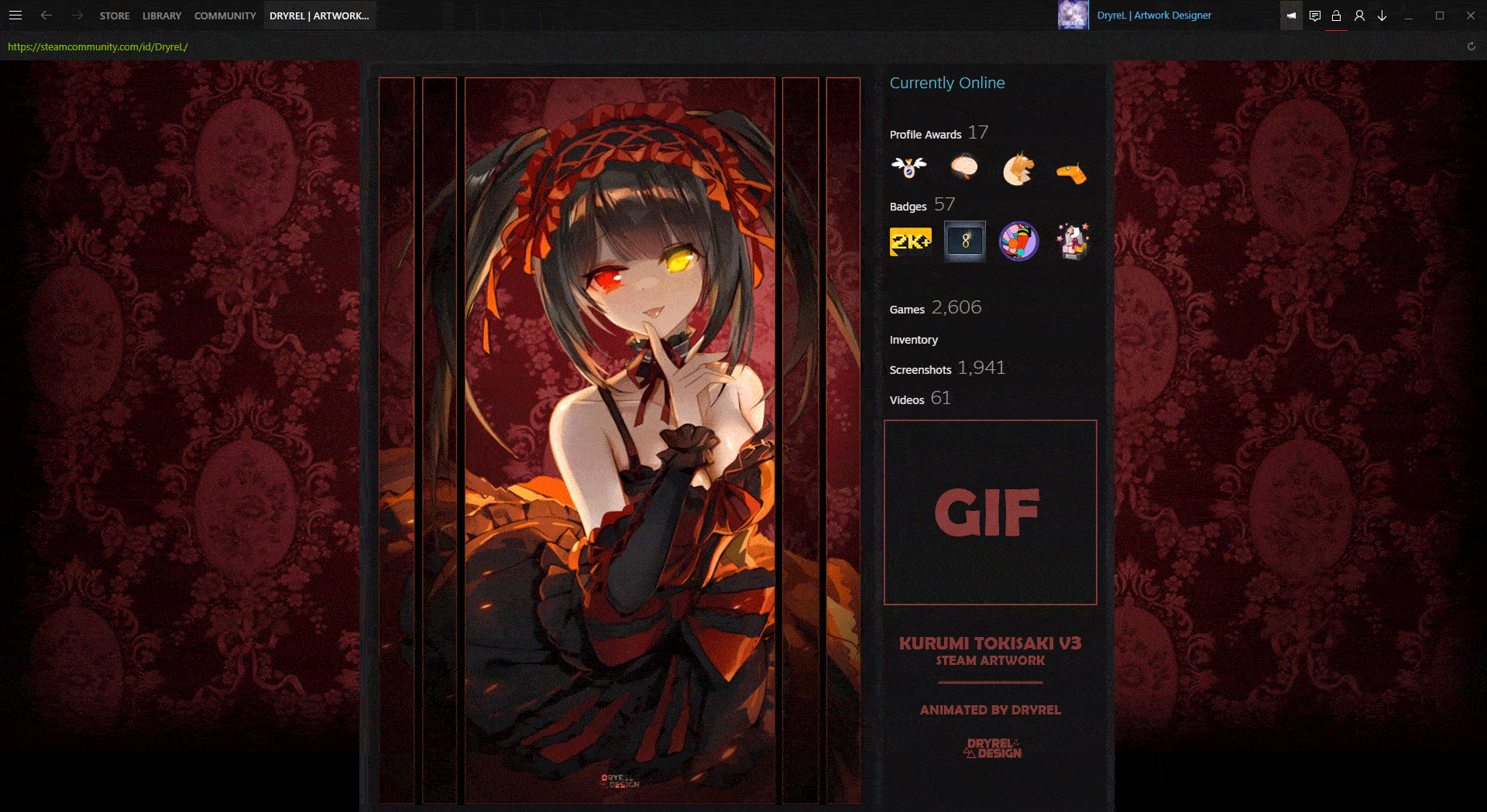 steam anime background