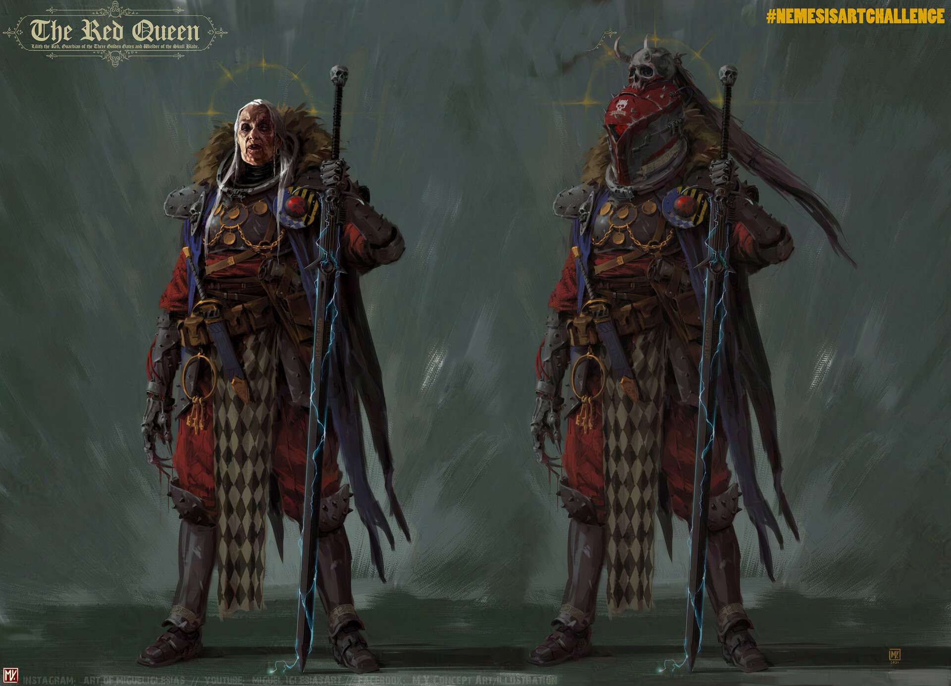 Miguel Iglesias - The Red Queen- #nemesisartchallenge character design