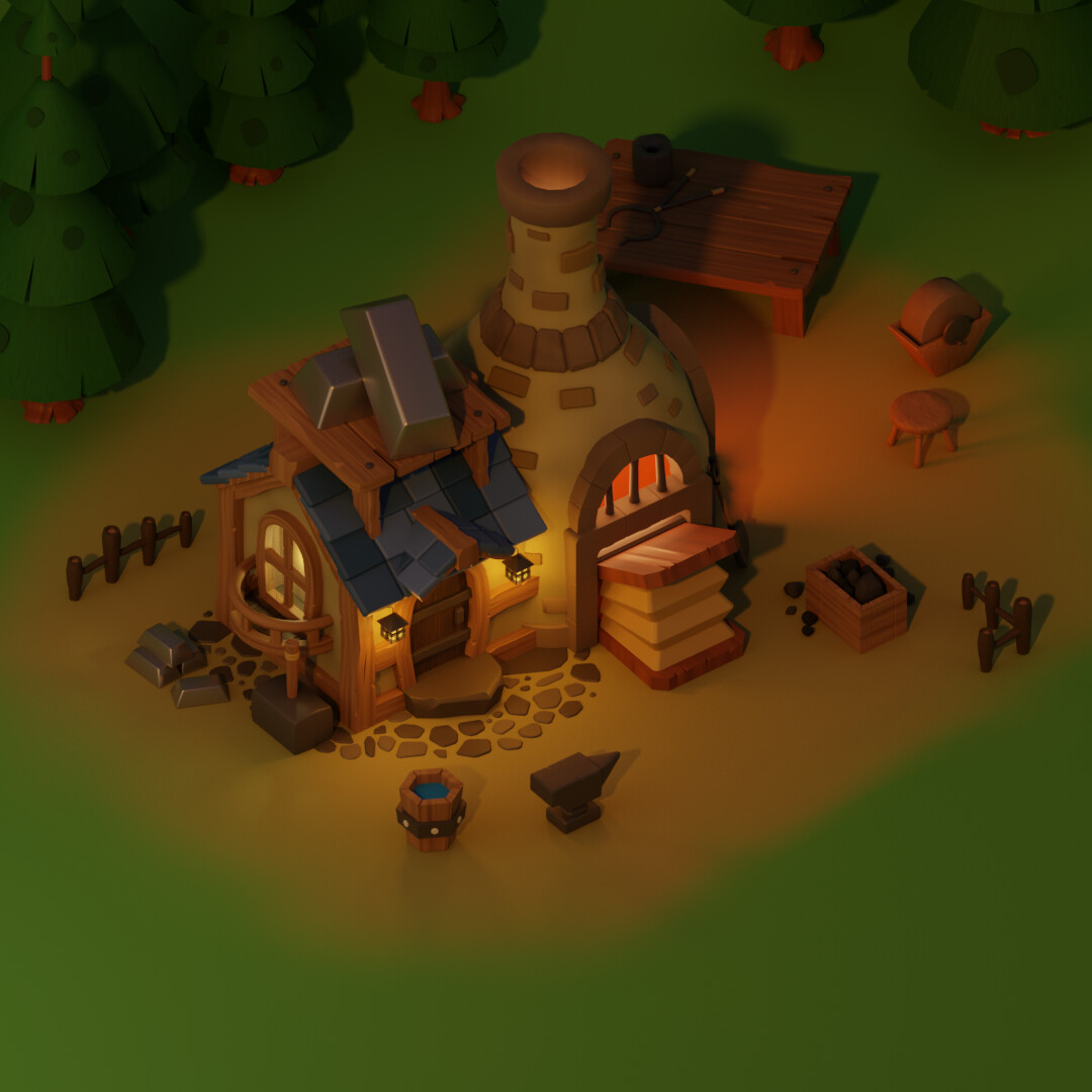 ArtStation - little blacksmith's house