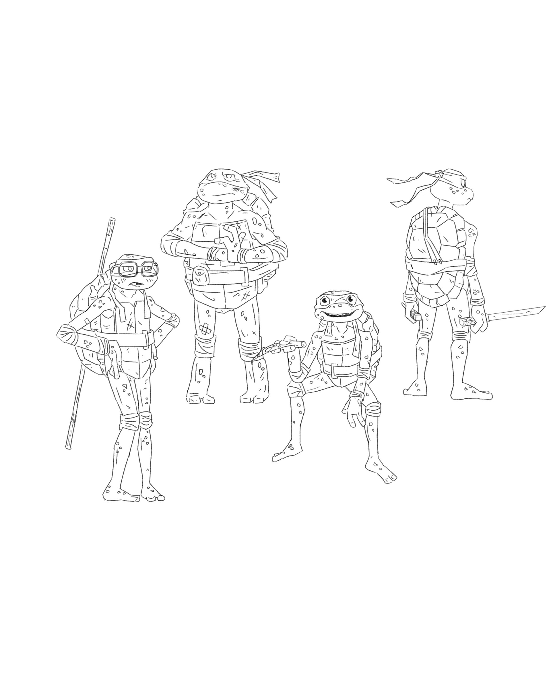 2007 tmnt coloring pages