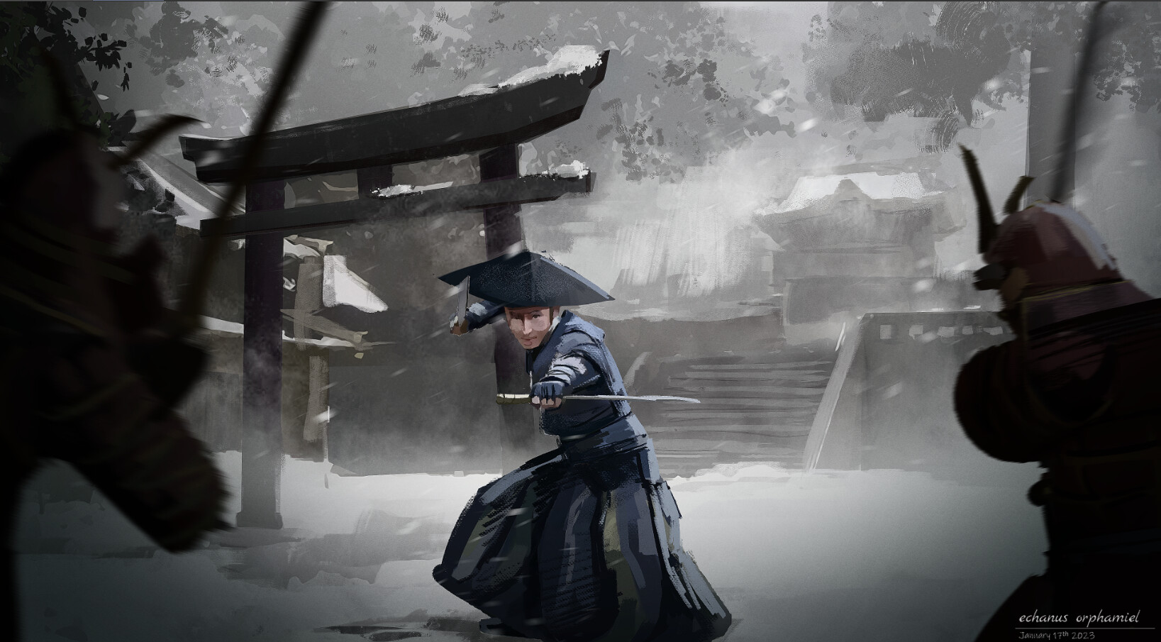 ArtStation - Samurai fight