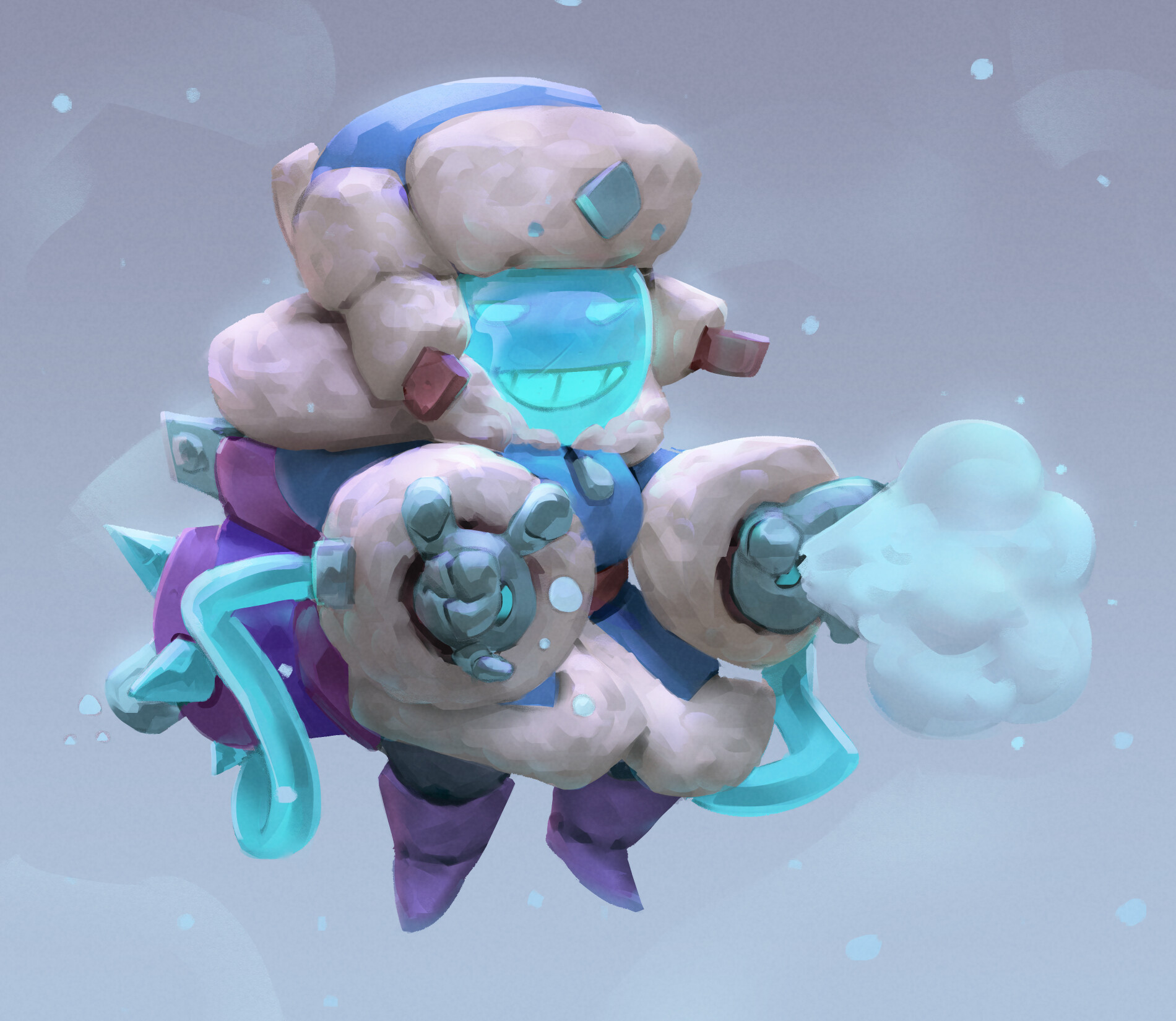 ArtStation - Winter/Ice Villian Robot