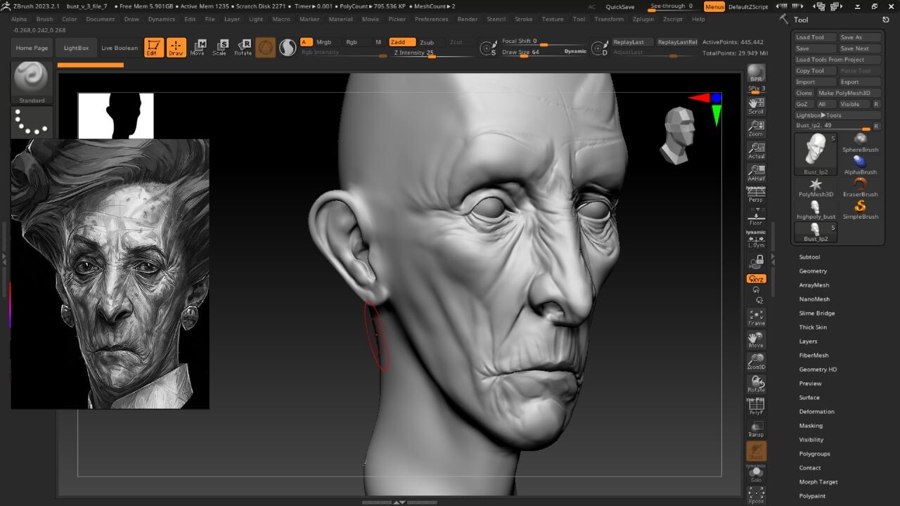 ArtStation - Bust Study(Dishonored 2 Fanart)
