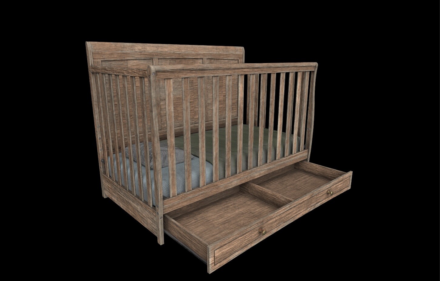 ArtStation - Baby crib