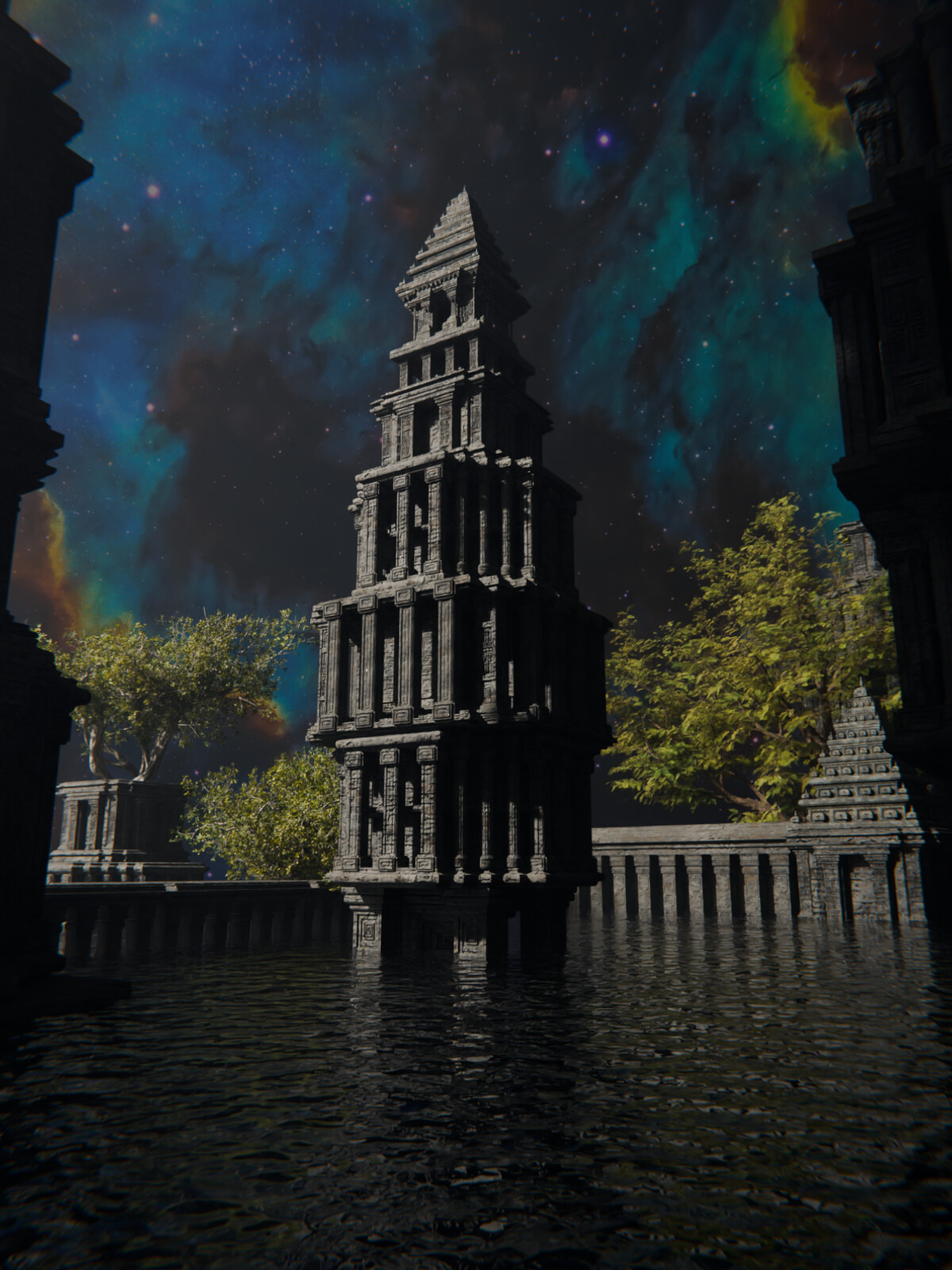 ArtStation - space temple