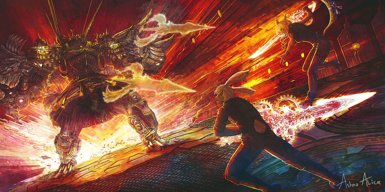 ArtStation - FFXIV The Epic of Alexander (Commission)