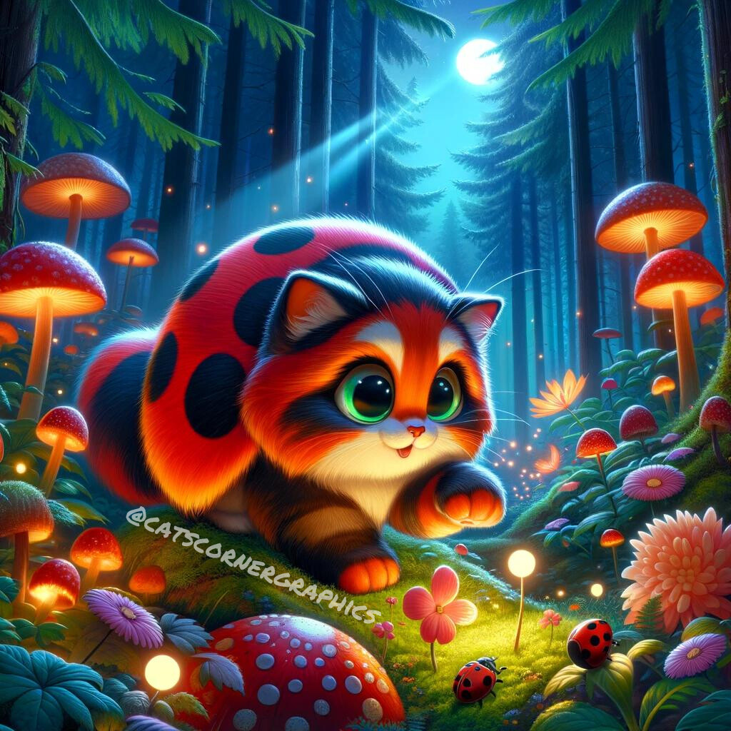 Cat - Ladybug Cat