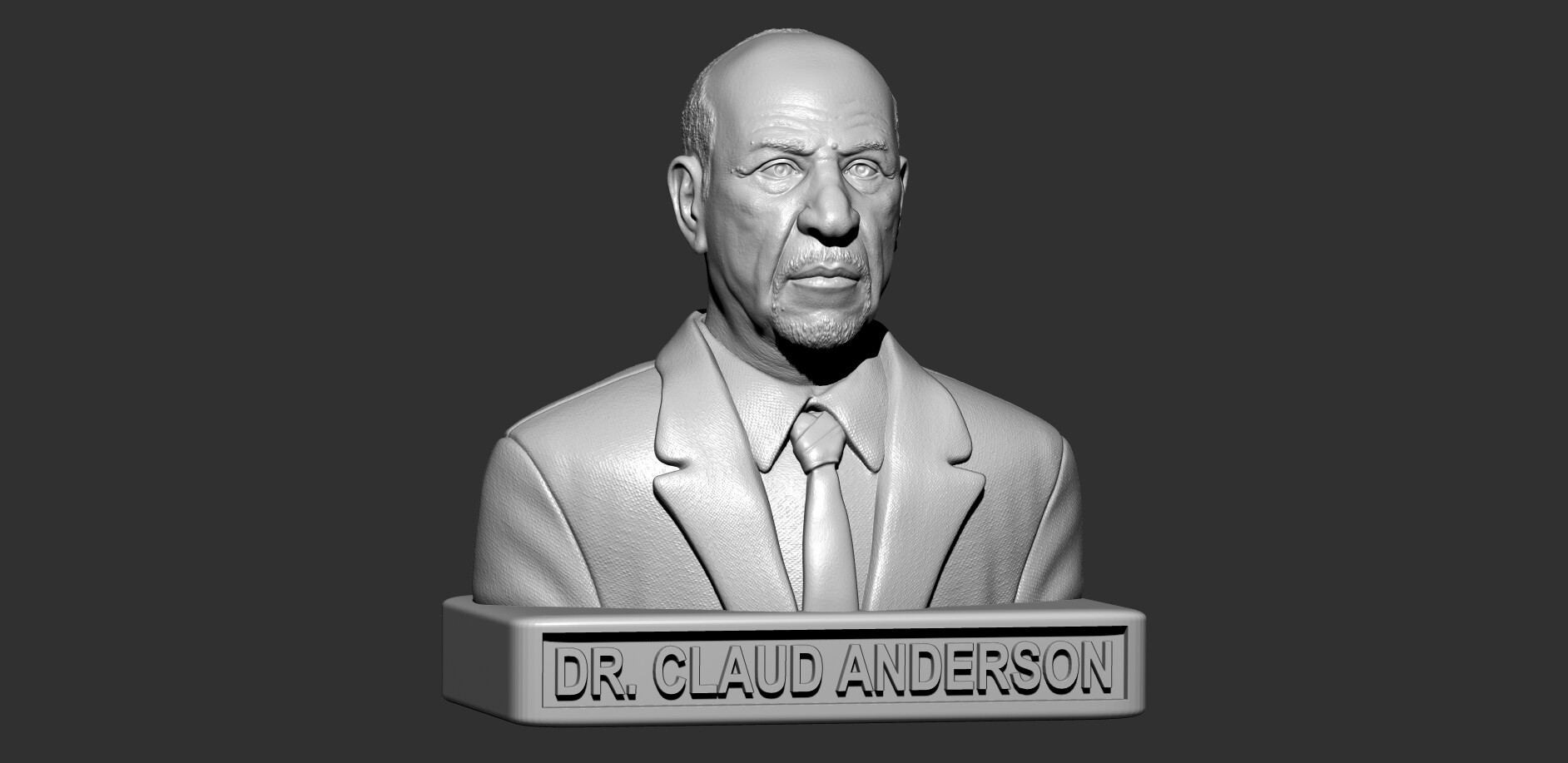 Erixon Jesus Cedeño Mendez - Bust of Dr Claud anderson