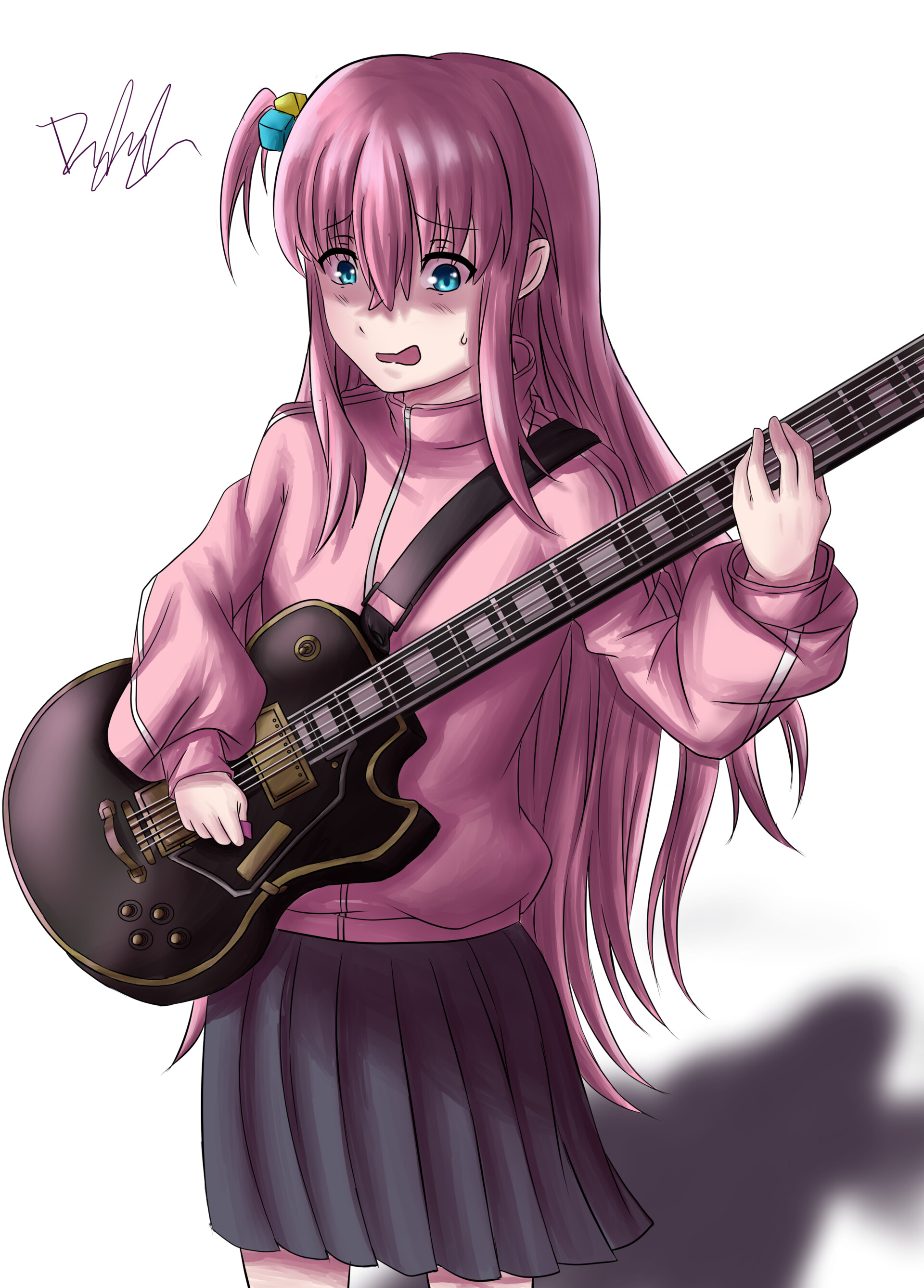 ArtStation - FanArt of Bocchi from "Bocchi the rock"